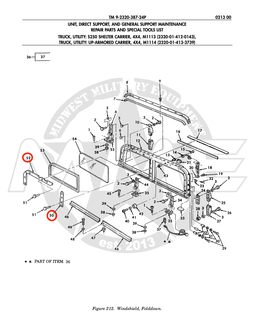 Windshield Retainer Kit For Humvee / HMMWV