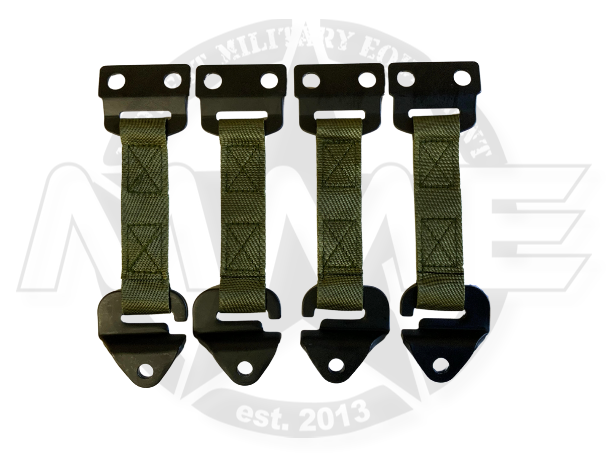 REPLACEMENT HUMVEE DOOR LIMITER STRAPS GREEN SET OF 4