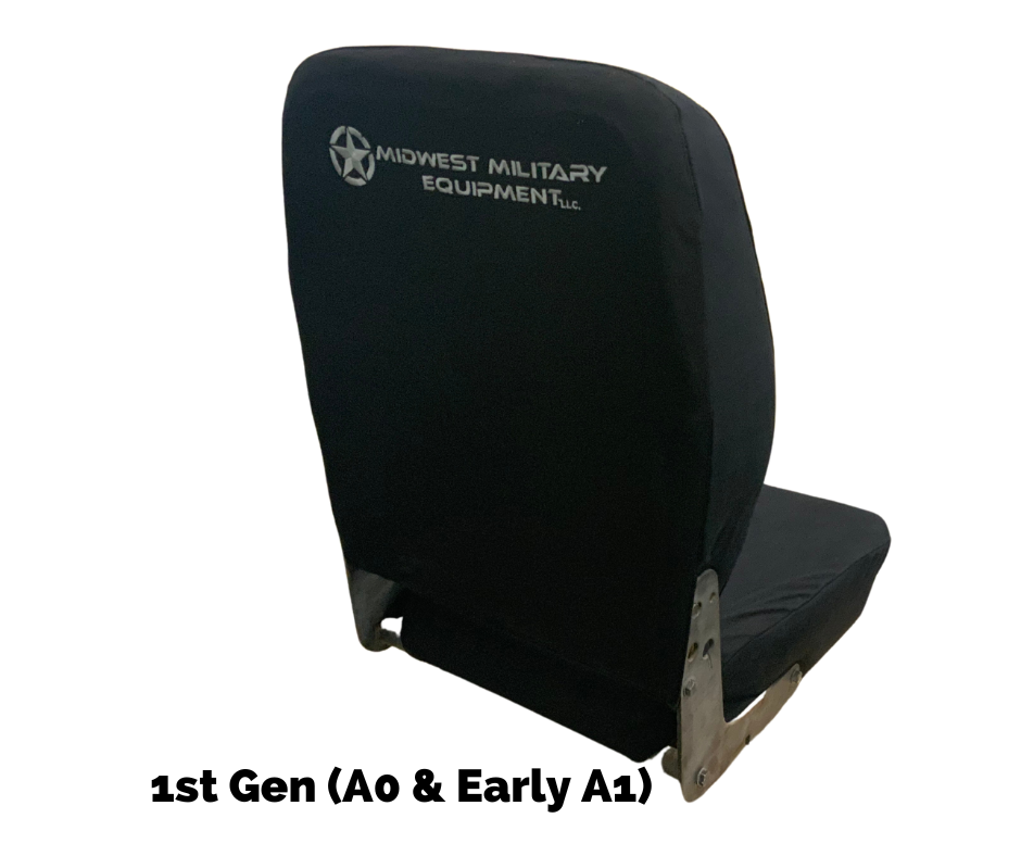 Replacement LMTV / FMTV / MTV BLACK Seat Cover set ( 1 Seat)