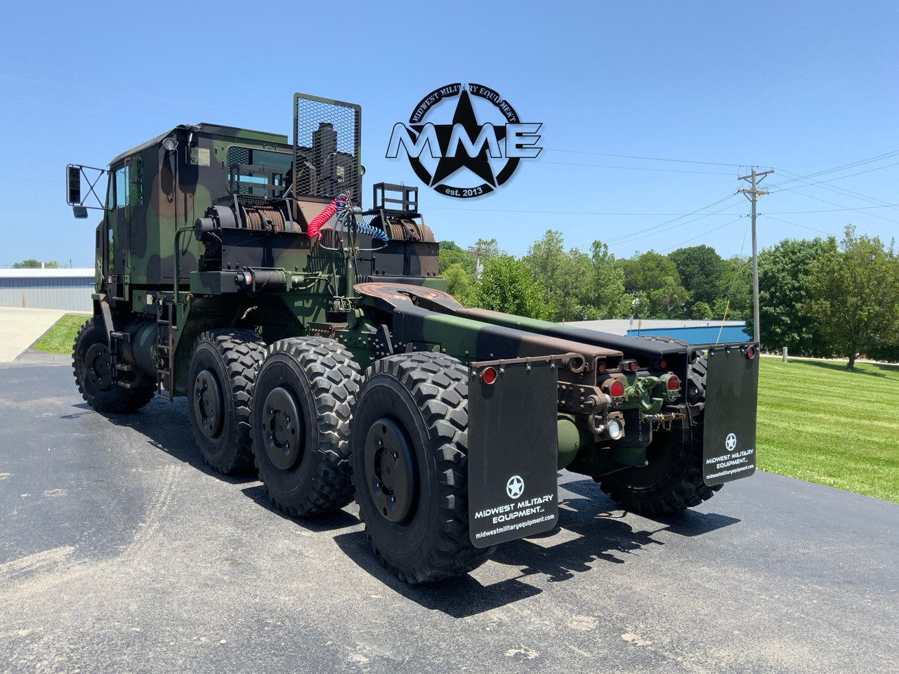 1993 Oshkosh M1070 8x8 HET Military Heavy Haul Tractor Truck Overhauled ...