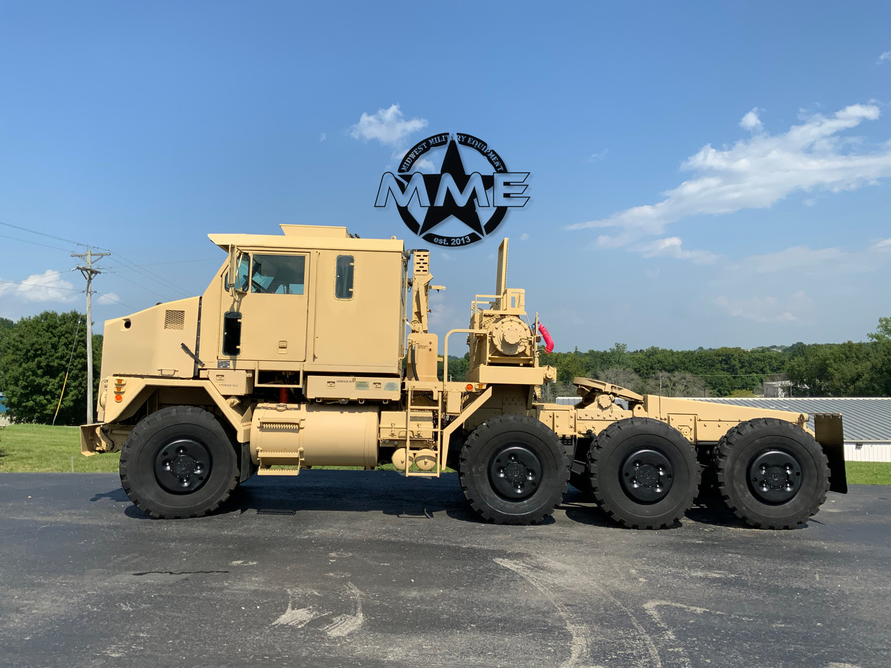 1993 Oshkosh M1070 8x8 HET Military Heavy Haul Tractor Truck Overhauled ...