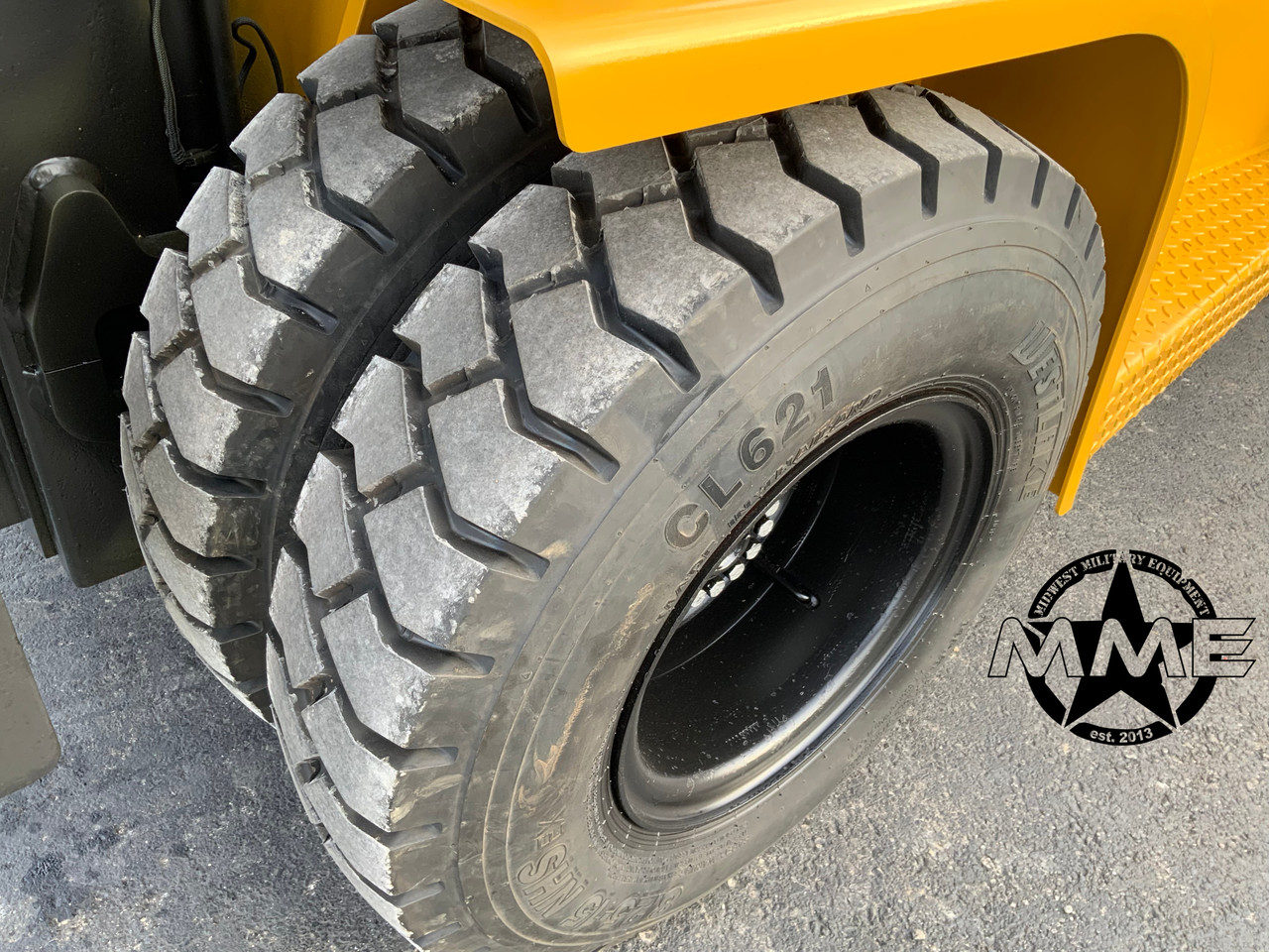 Hyster H155XL Diesel Pneumatic Tire Forklift Ex Military