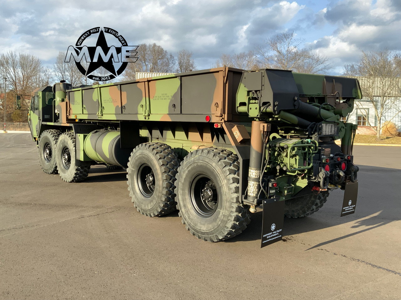 1991 M985 Oshkosh HEMTT 8X8 Truck With Material Handling Crane