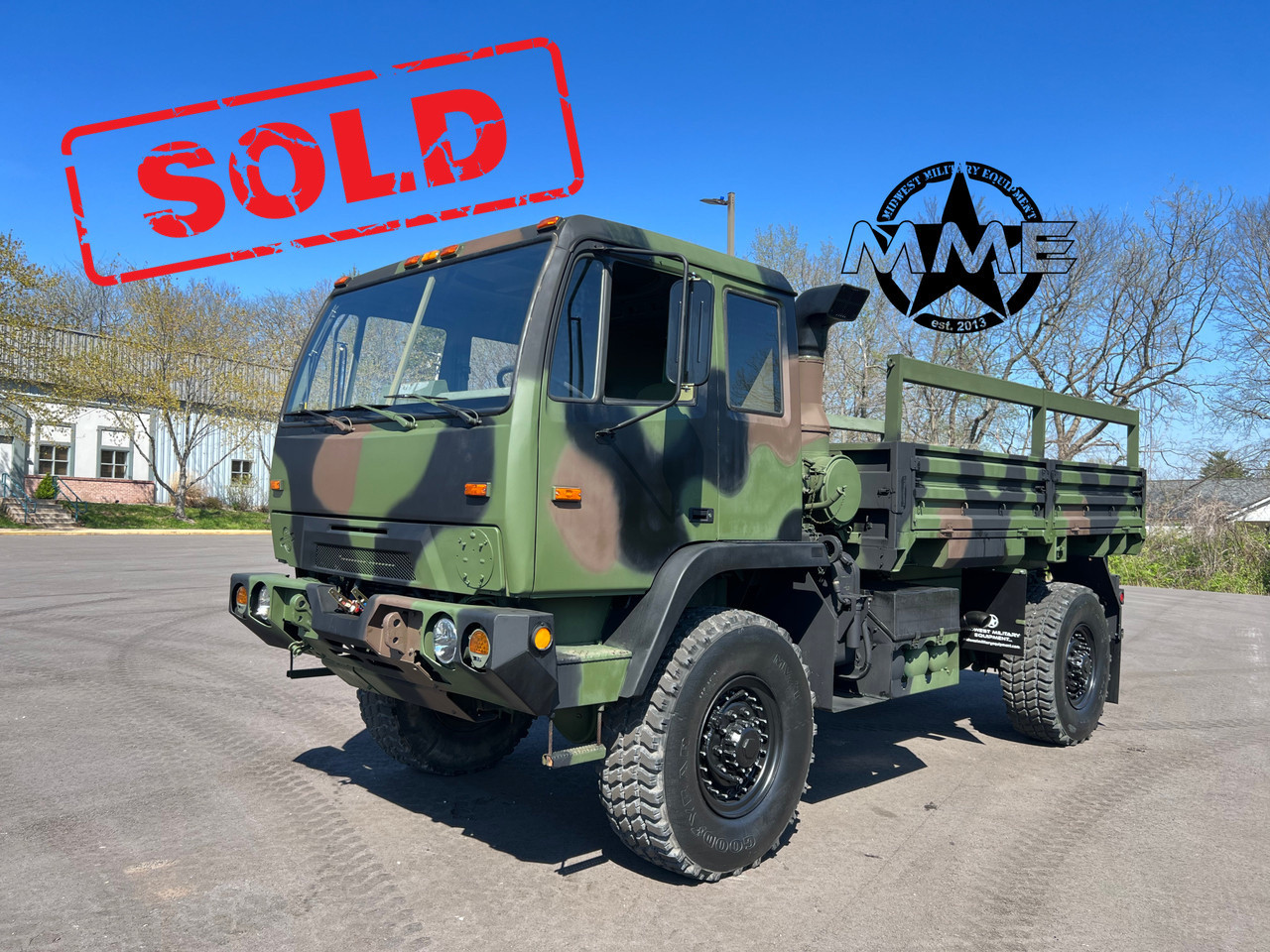 1998 Stewart & Stevenson M1078 4X4 2 1/2 Ton Cargo Truck With Winch