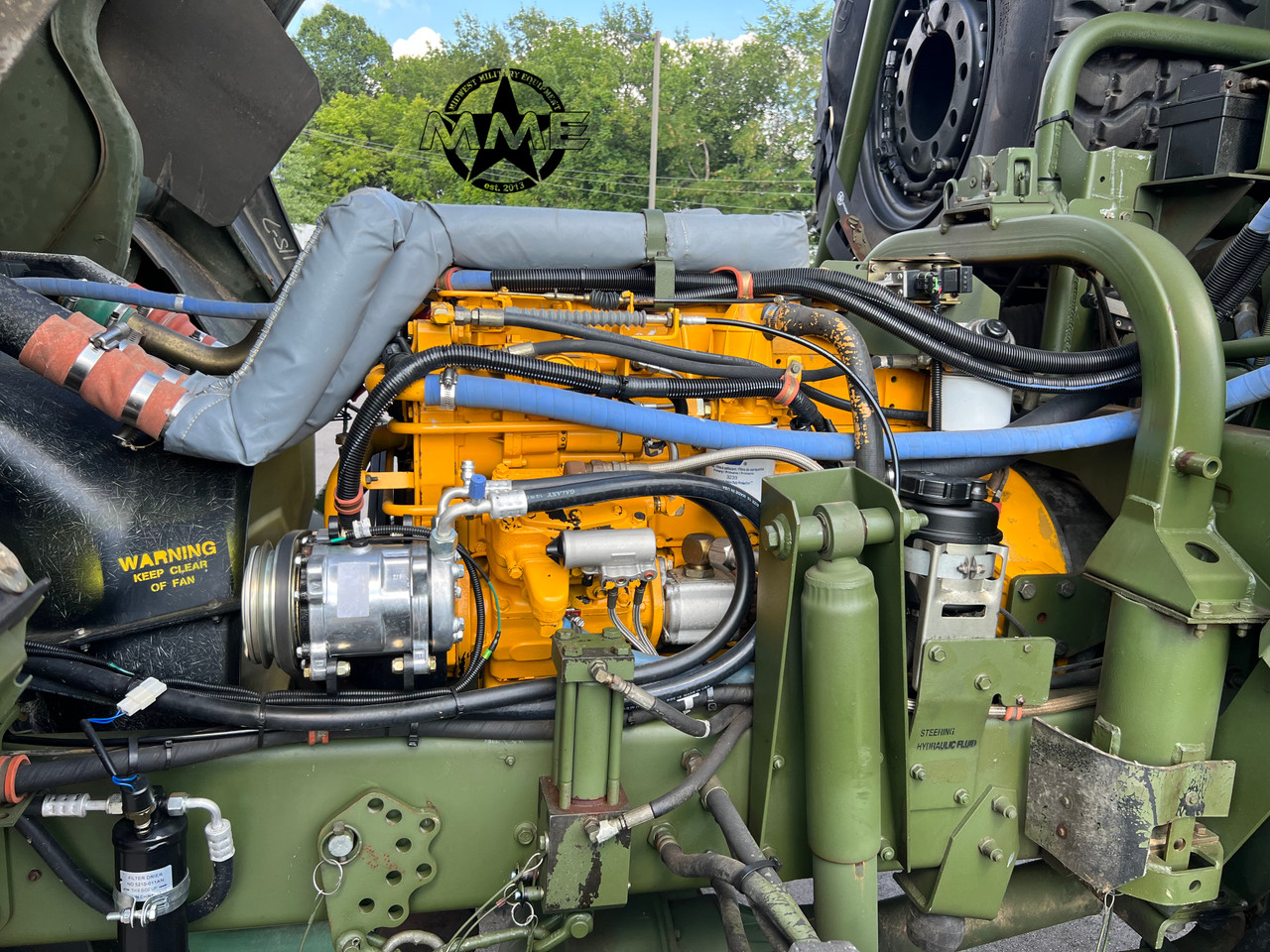 1997 Stewart Stevenson M1090 5-Ton 6x6 Dump Truck With A/C