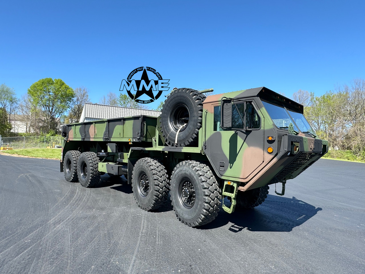 2003 M985A2 Oshkosh HEMTT 8 X 8 Truck With Material Handling Crane