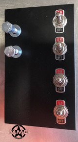4-GANG ROCKER SWITCH PANEL With SWITCHES for Humvee