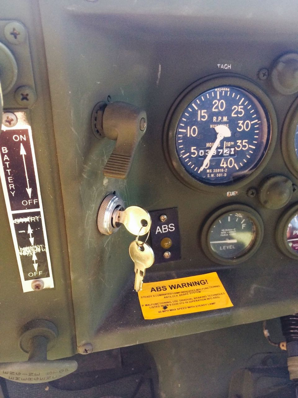 PLUG &PLAY KEYED IGNITION STARTER SWITCH FOR HMMWV/HUMVEE - Midwest ...