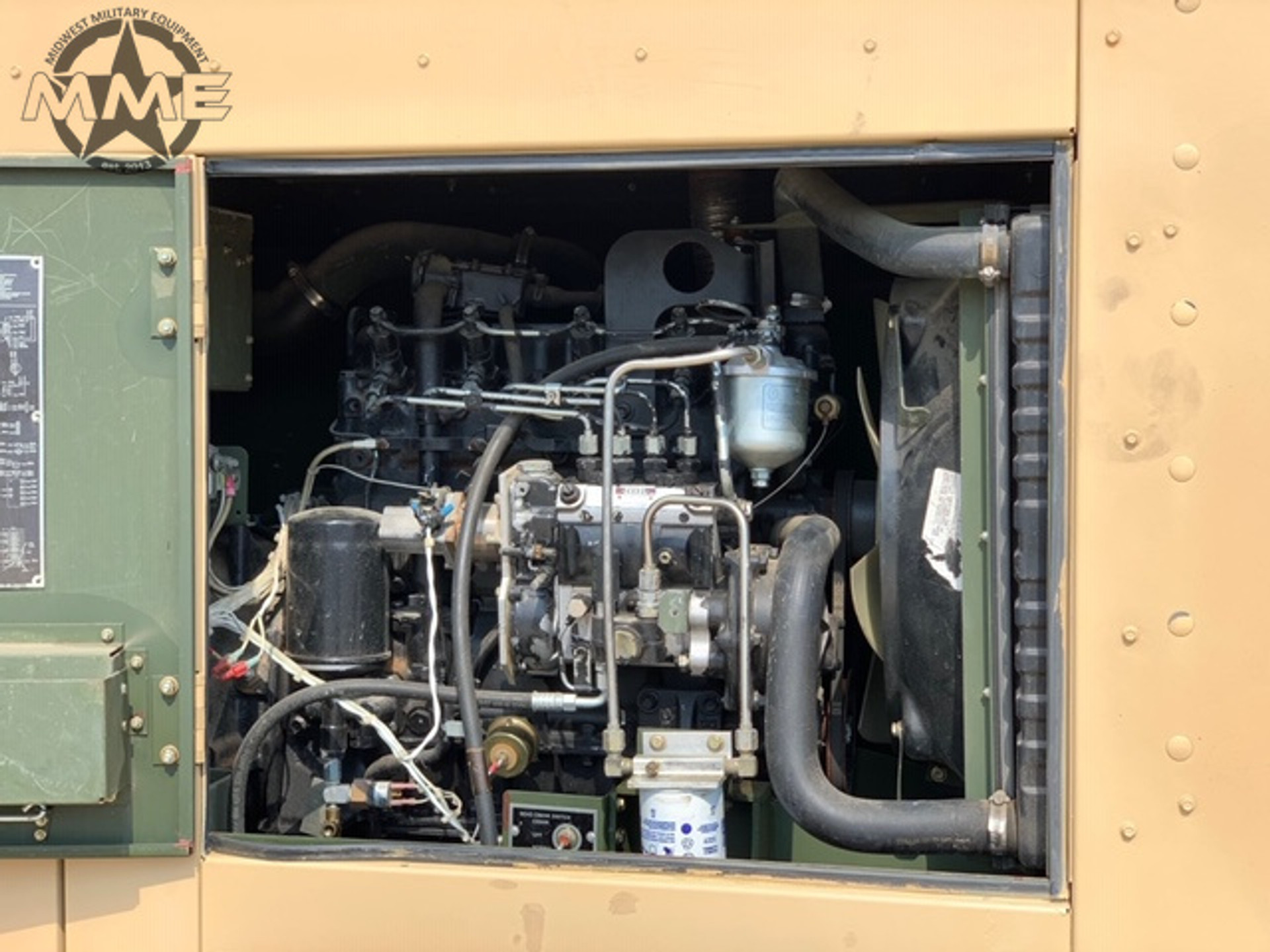15 KW MEP-804A DIESEL MILITARY TACTICAL QUIET GENERATOR ( 110 Hours)