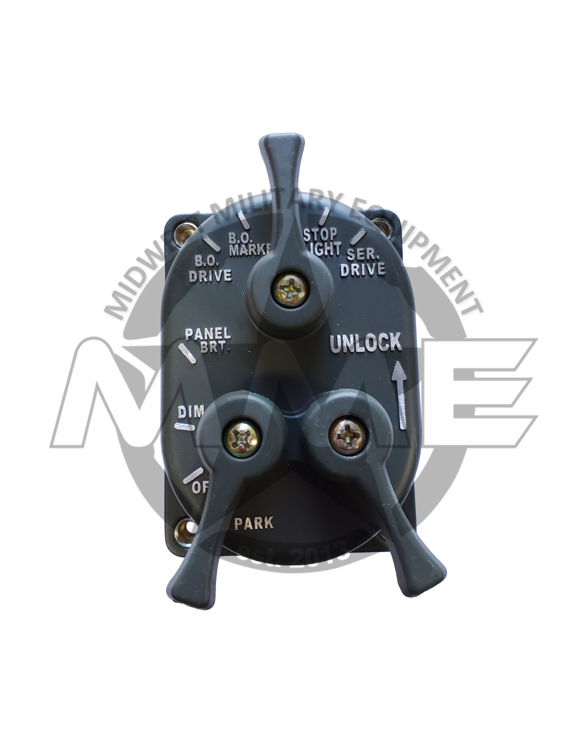 Replacement Black Three Lever Light Switch