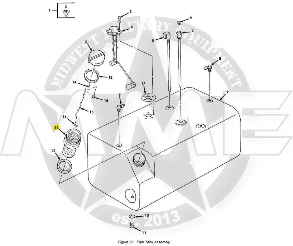 Fuel Tank Maintenance Kit humvee hmmwv
