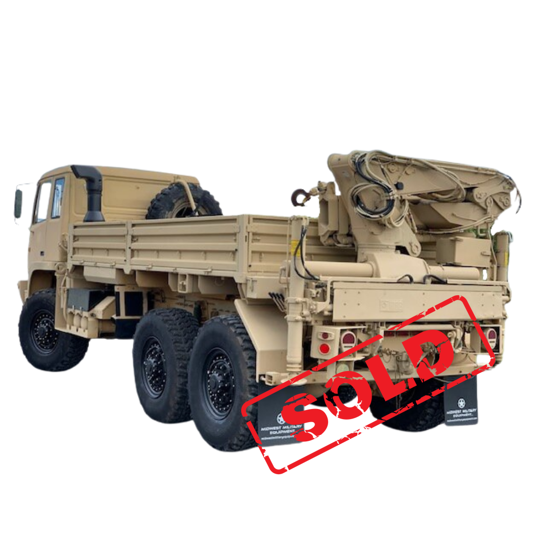 Stewart & Stevenson M1086 6x6 5 Ton Cargo Truck With Material Handling ...