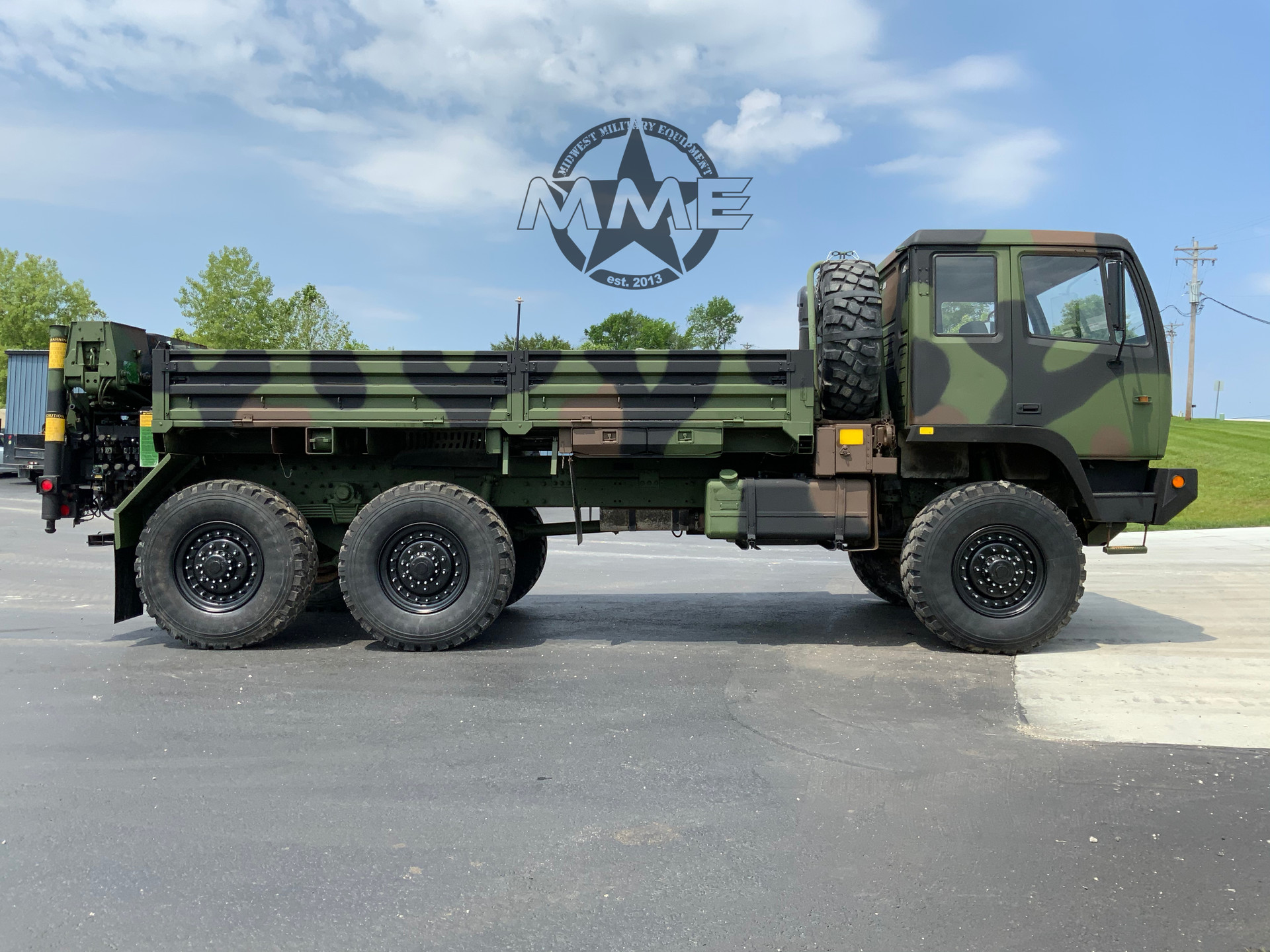 2000 STEWART & STEVENSON M1084A1 5 TON 6X6 Cargo TRUCK W/ REAR MATERIAL ...