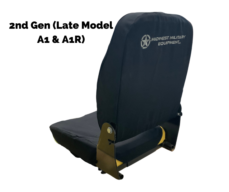 Replacement LMTV / FMTV / MTV BLACK Seat Cover set ( 1 Seat)