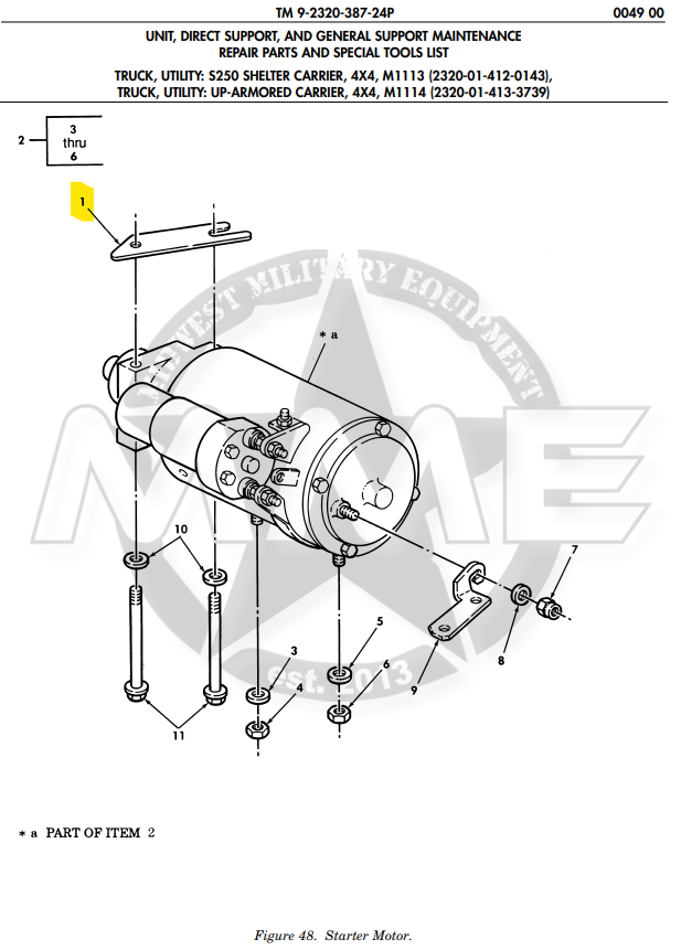 Humvee / HMMWV / H1 Parts - Engine - Electrical - 10K (A0-A1) - Page 1 ...