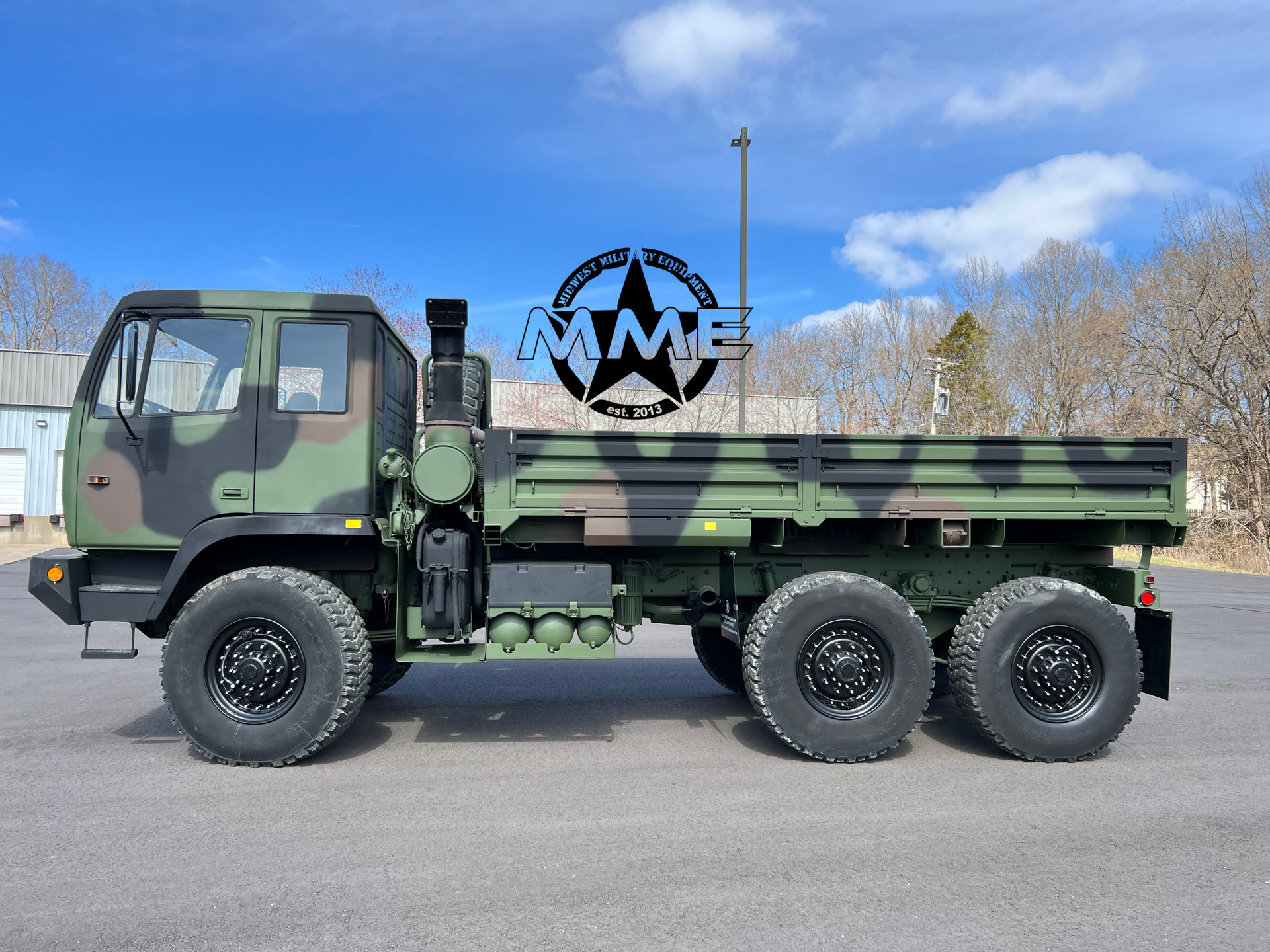 1997 Stewart & Stevenson M1083 W/Winch 5 Ton 6X6 Military Cargo Truck