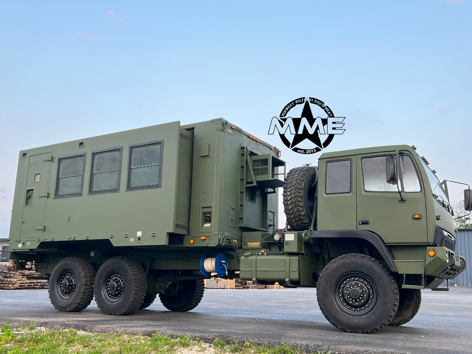 1994 Stewart & Stevenson M1087 MTV 5 Ton 6x6 Expandable Van Truck ...