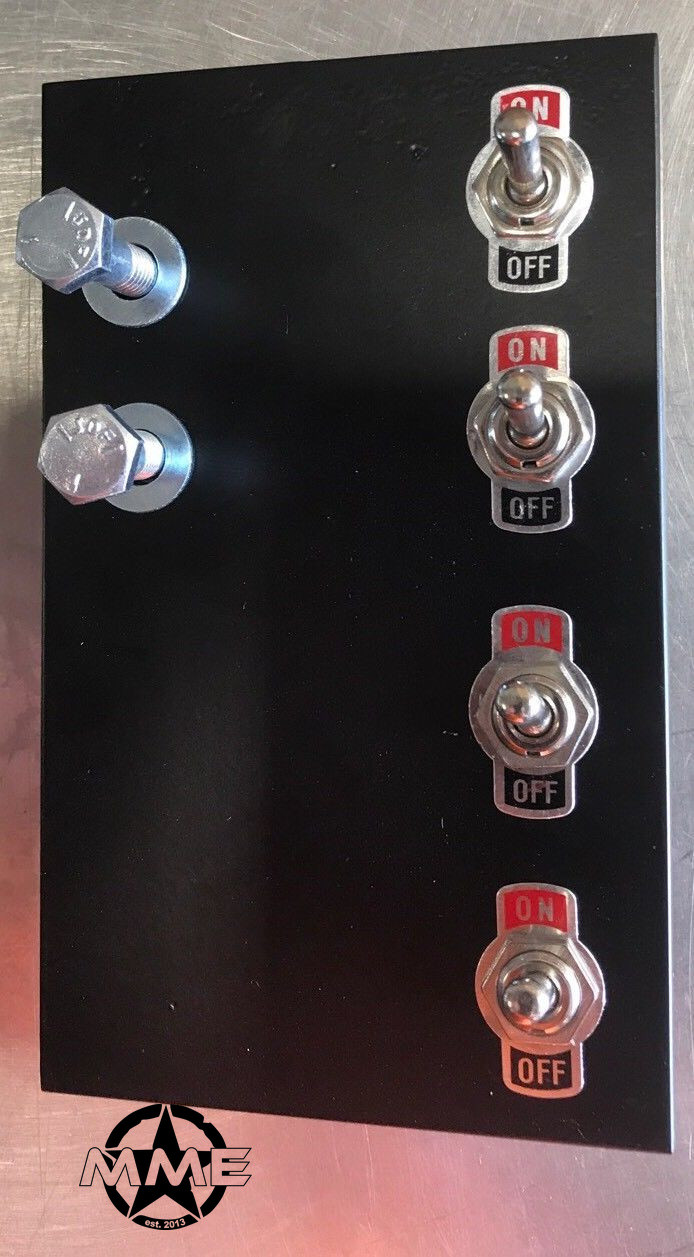 4-GANG ROCKER SWITCH PANEL With SWITCHES for Humvee