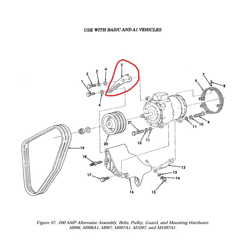 BRACKET ALTERNATOR ADJUSTER