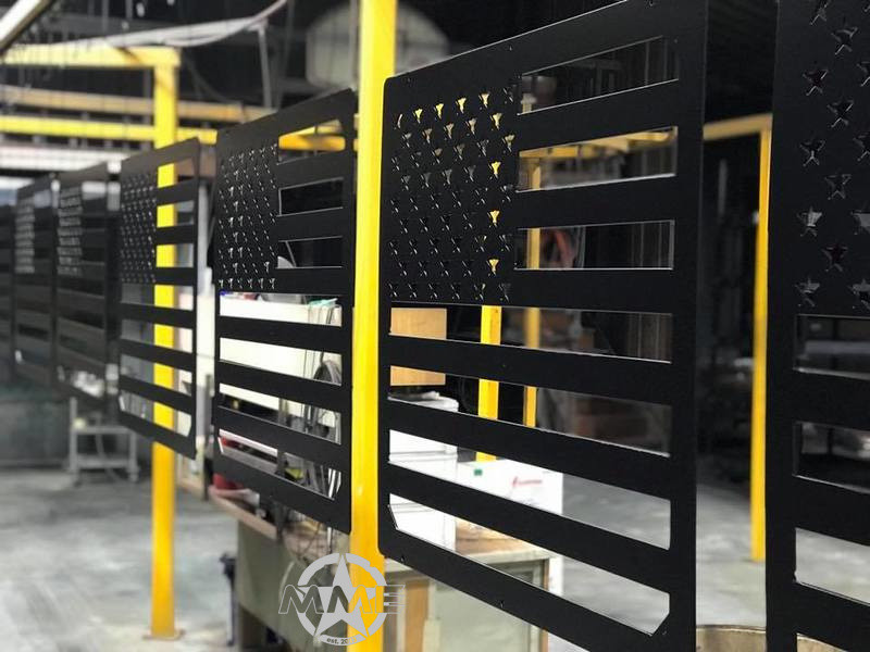 Custom American Flag Grille Insert For HMMWV / Humvee Hood