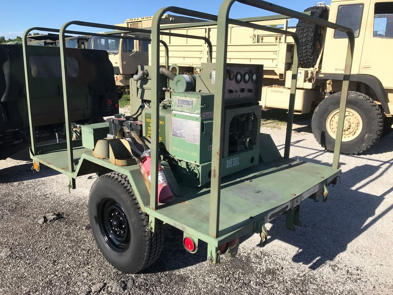 SOLD MILITARY MEP-002A 5KW 120 240 VAC 1 & 3 PHASE PORTABLE DIESEL ...