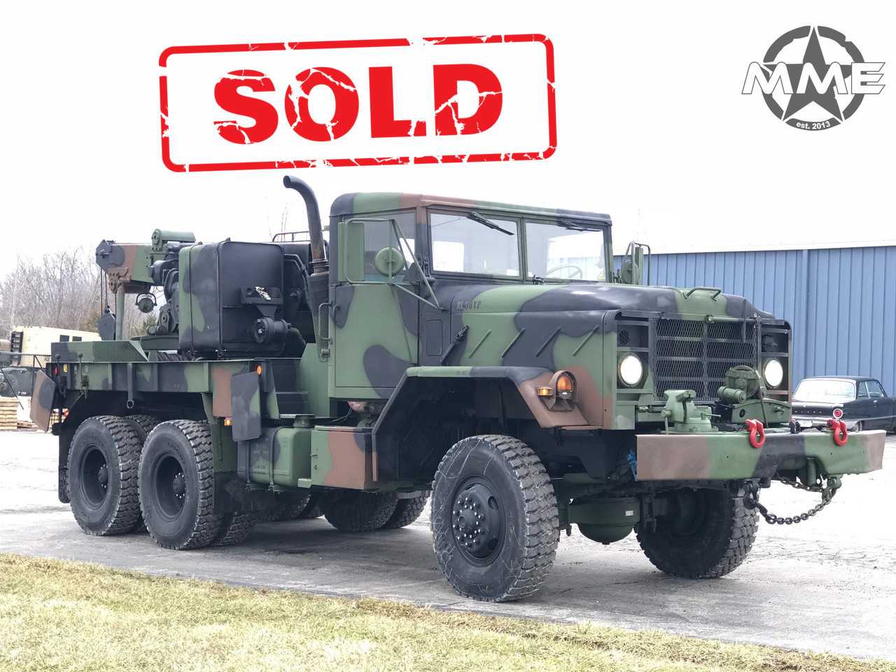 2004 M936 Military 6x6 wrecker crane truck 45,000lbs winch