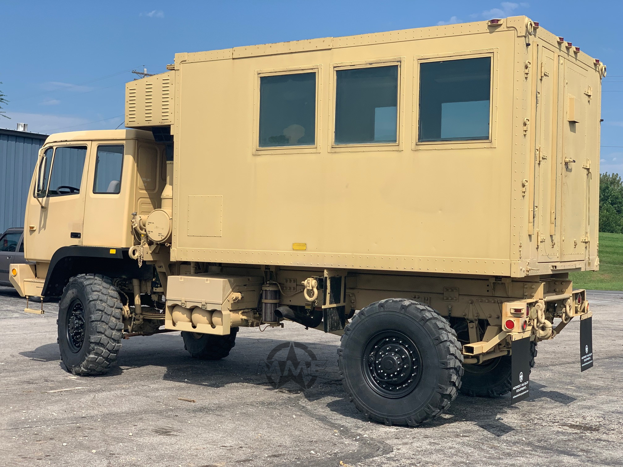 1995 Stewart & Stevenson M1079 2 1/2 Ton LMTV 4x4 Camper Truck.