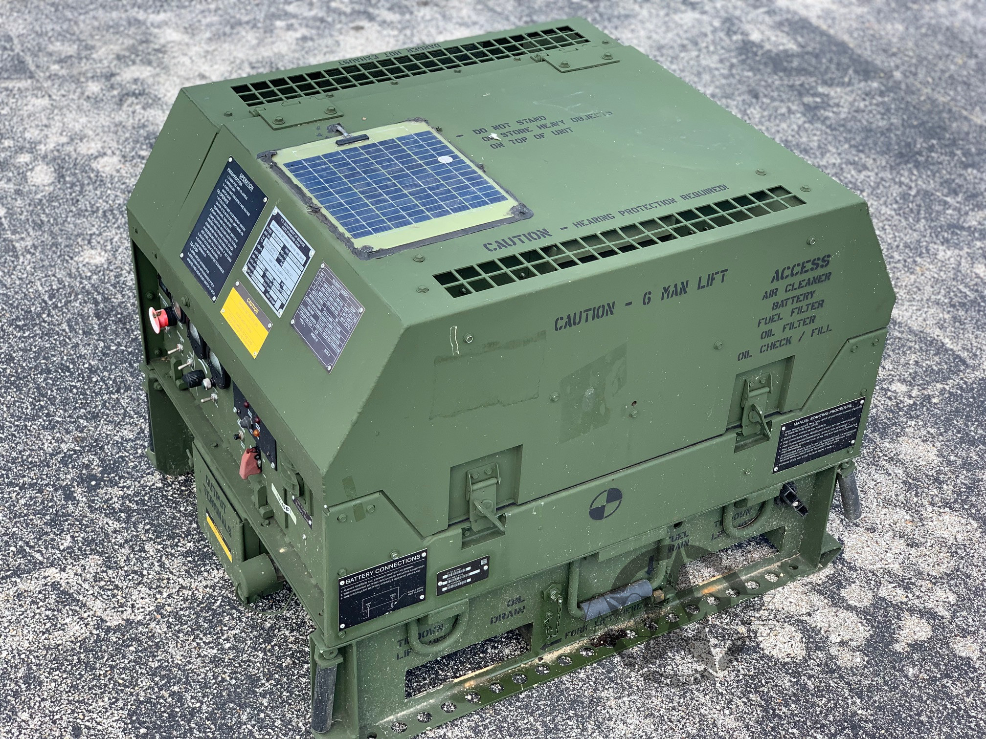 MEP-831A DIESEL GENERATOR 3KW 60HZ TACTICAL QUIET ONLY 3.1 Hours!!