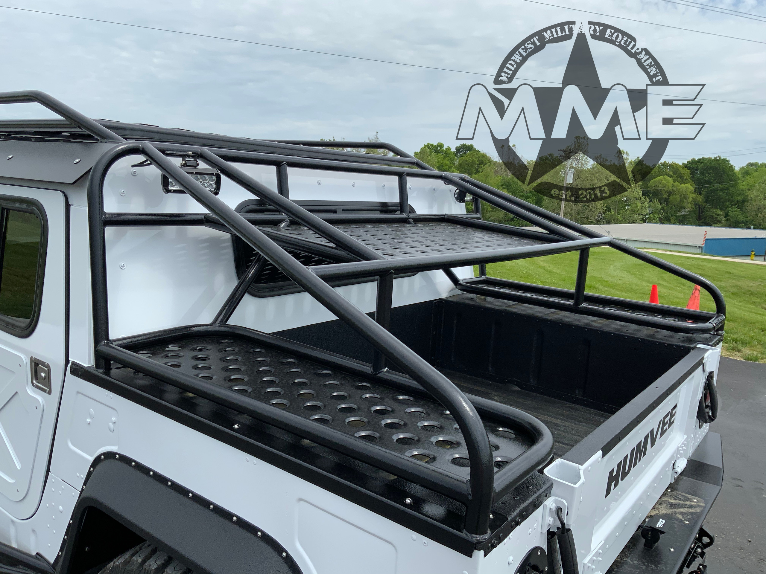 Baja Spare Tire OR Cargo Rack for HMMWV/ Humvee/ H1