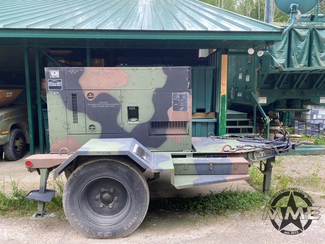 2009 MEP-805B 30KW 60Hz Military Diesel Generator & Trailer