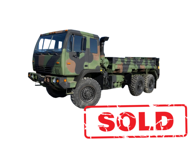 2004 STEWART & STEVENSON M1084A1 6X6 5 TON Cargo TRUCK W/ REAR Hiab ...