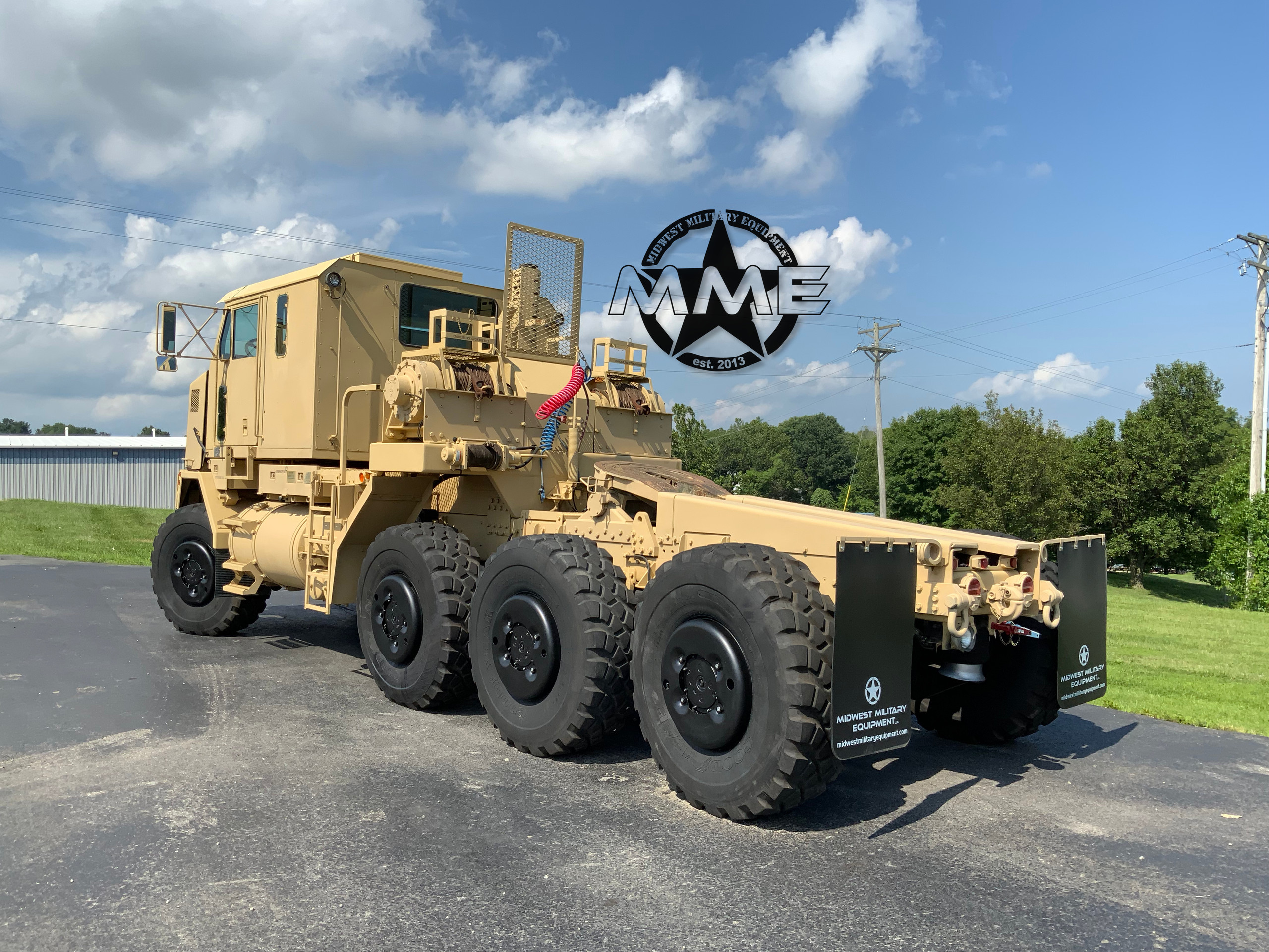 1993 Oshkosh M1070 8x8 HET Military Heavy Haul Tractor Truck Overhauled ...