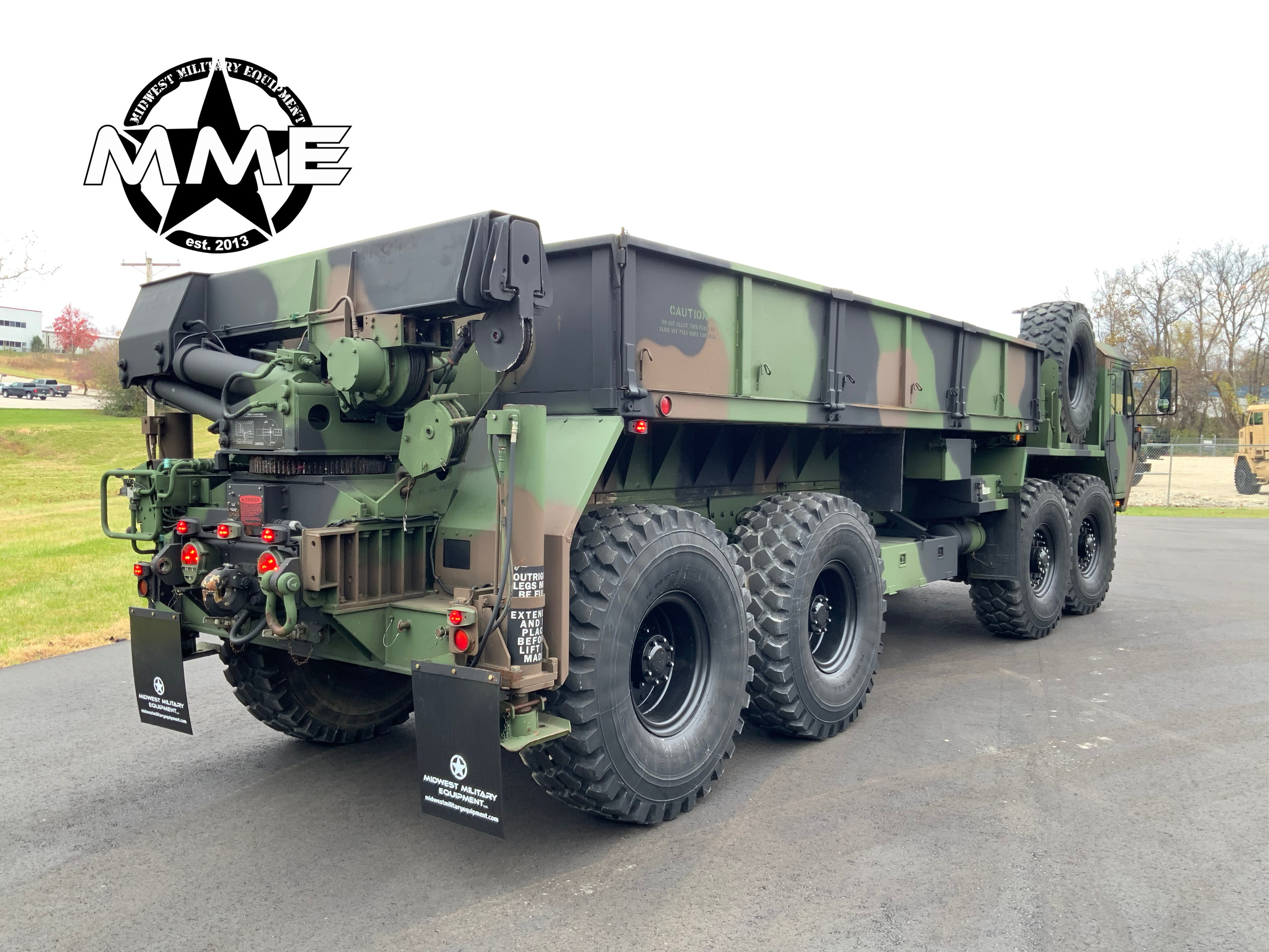 2003 M985A2 Oshkosh HEMTT 8 X 8 Truck With Material Handling Crane