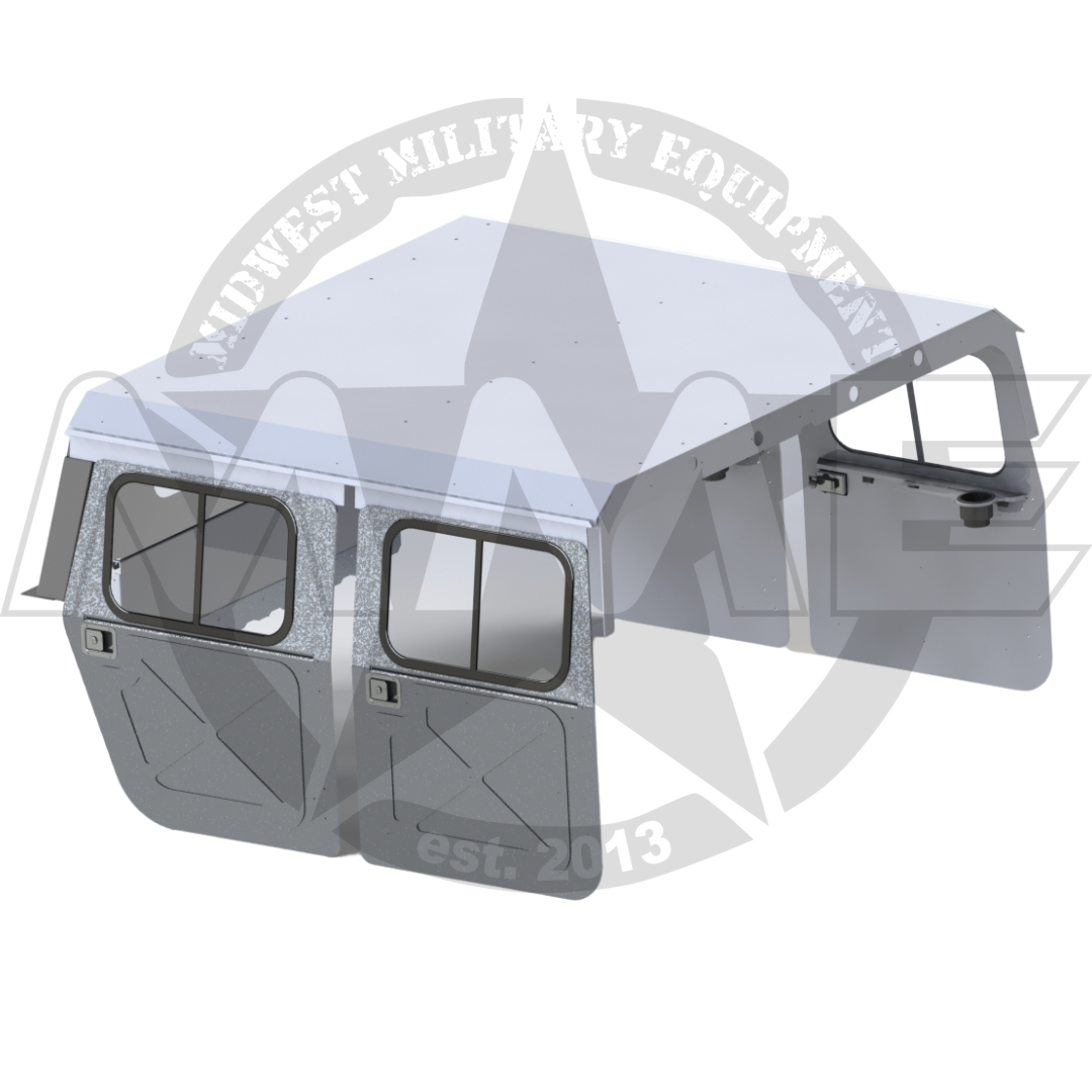 1/8" Aluminum Hard Top and 4 Door Kit With Slide Windows for HMMWV/ Humvee