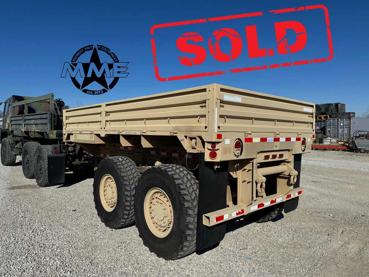 M1082 2 1/2 Ton LMTV / FMTV Drop Side Trailer