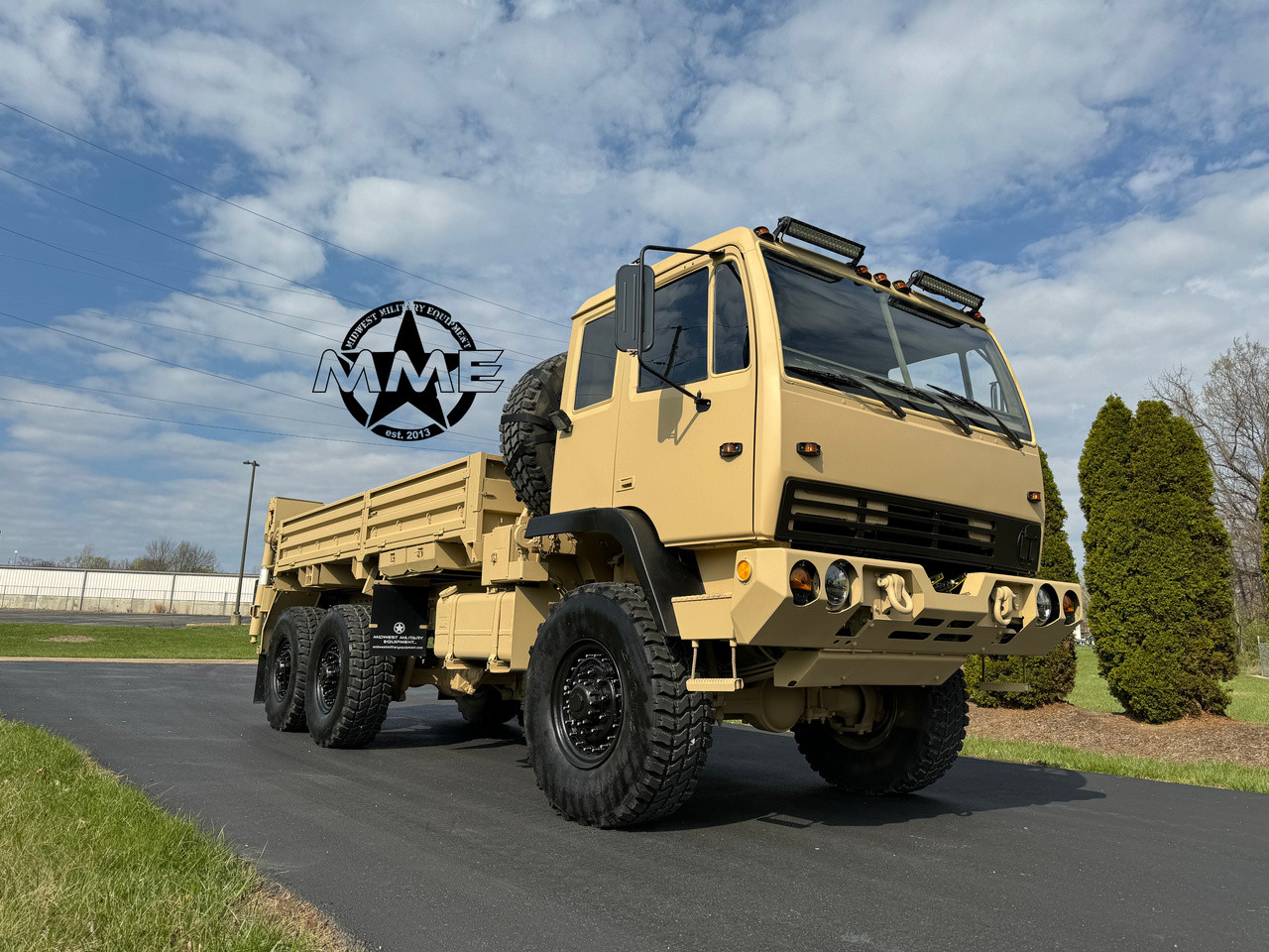 STEWART & STEVENSON M1084 6X6 5 TON CARGO TRUCK WITH REAR MATERIAL ...