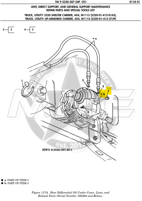 Differential Cooler Cover Assembly - Midwest Military Equipment