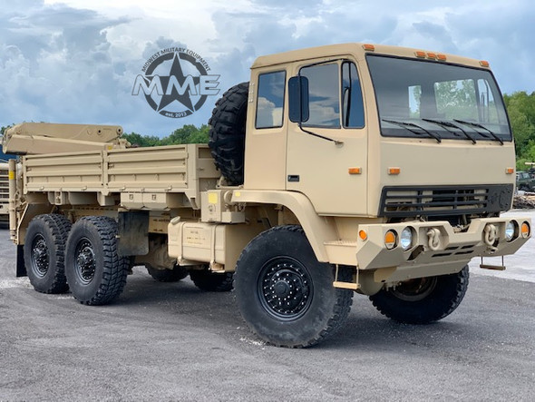 STEWART & STEVENSON M1084 6X6 5 TON CARGO TRUCK WITH REAR MATERIAL ...