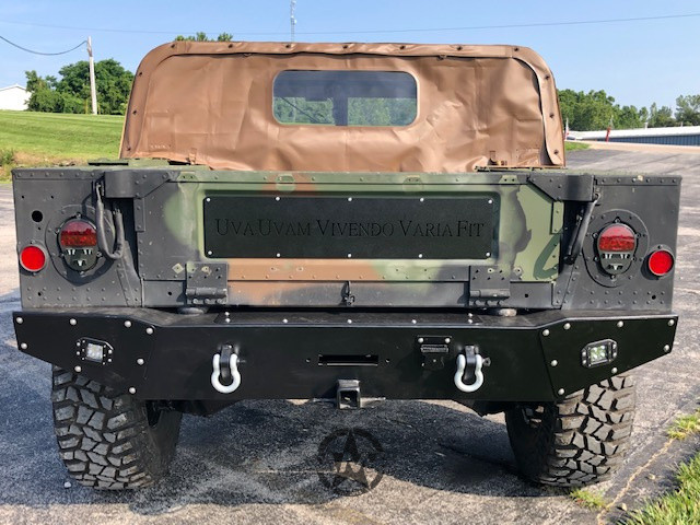 Rear Winch Bumper with LED's for HMMWV/ Humvee - Midwest Military Equipment