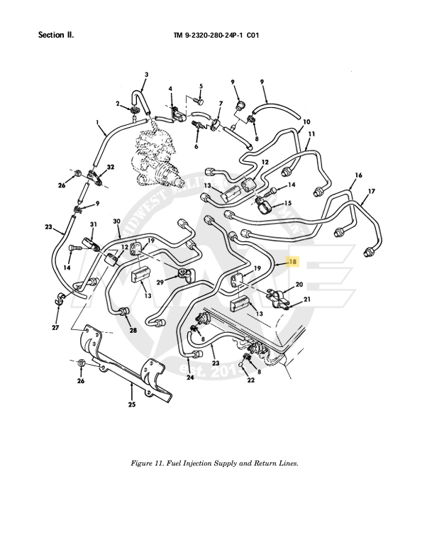Humvee/HMMWV/H1 Parts - Engine - Fuel - 12K (A2 & M11** Series) - Page ...