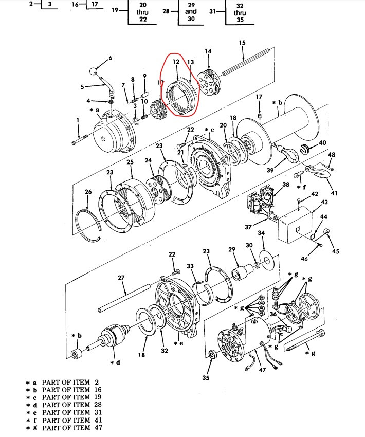 RING GEAR WINCH