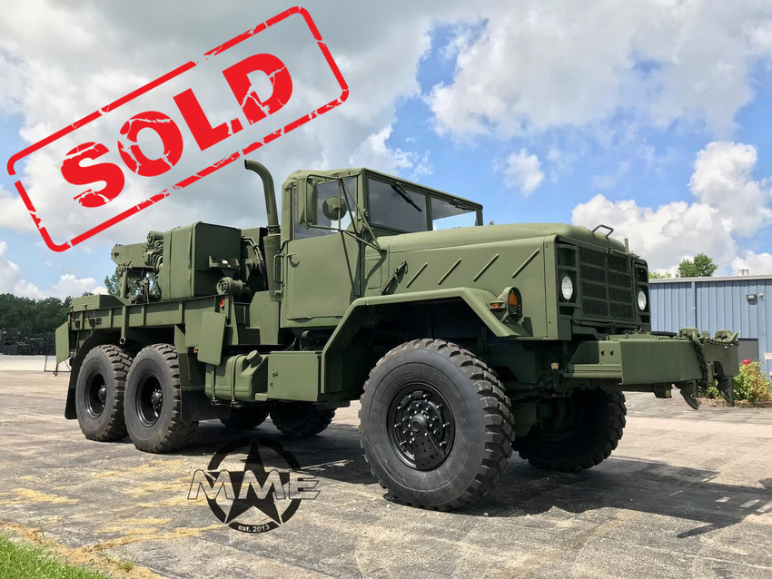 2012 BMY M936A2 Military 6x6 Wrecker Truck With 17' Boom & 35,000lbs ...