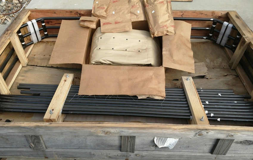 Tan Vinyl Cargo Cover Kit 14.5 Ft