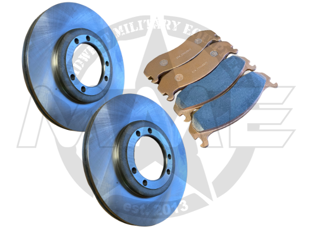 FRONT 10K GVW Brake Kit With Vented Rotors For Humvee / HMMWV - Midwest ...