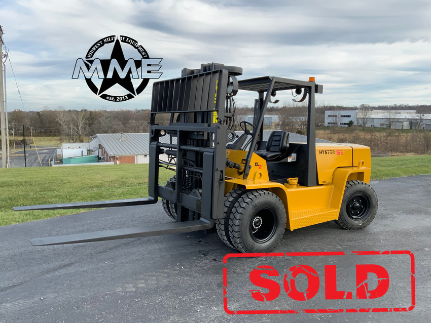 Hyster H155XL Diesel Pneumatic Tire Forklift Ex Military