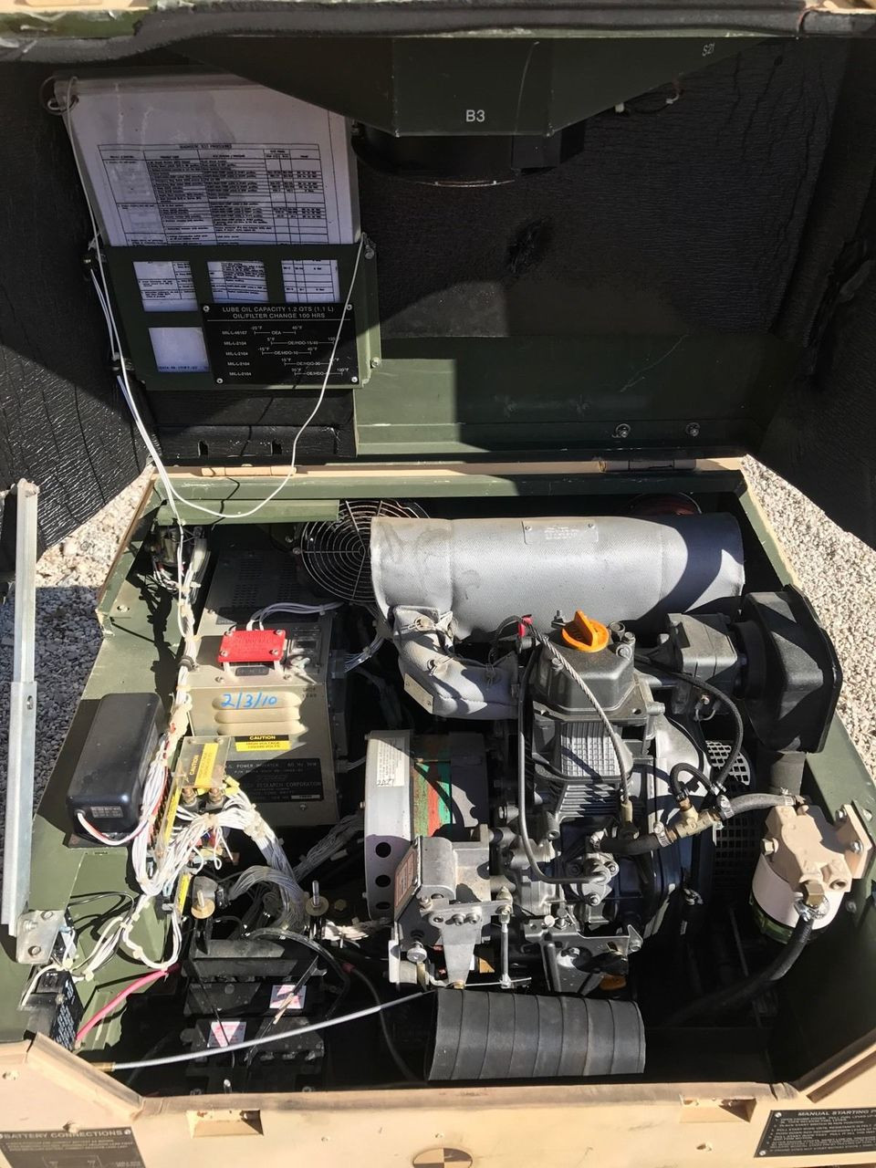 MILITARY MEP-831A DIESEL GENERATOR 3KW 60HZ 2004 TACTICAL QUIET ONLY 5. ...