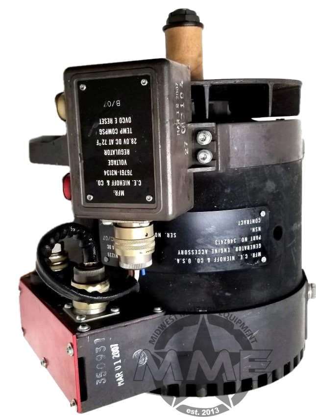 210 AMP ALTERNATOR NIEHOFF N1387-1 - Midwest Military Equipment