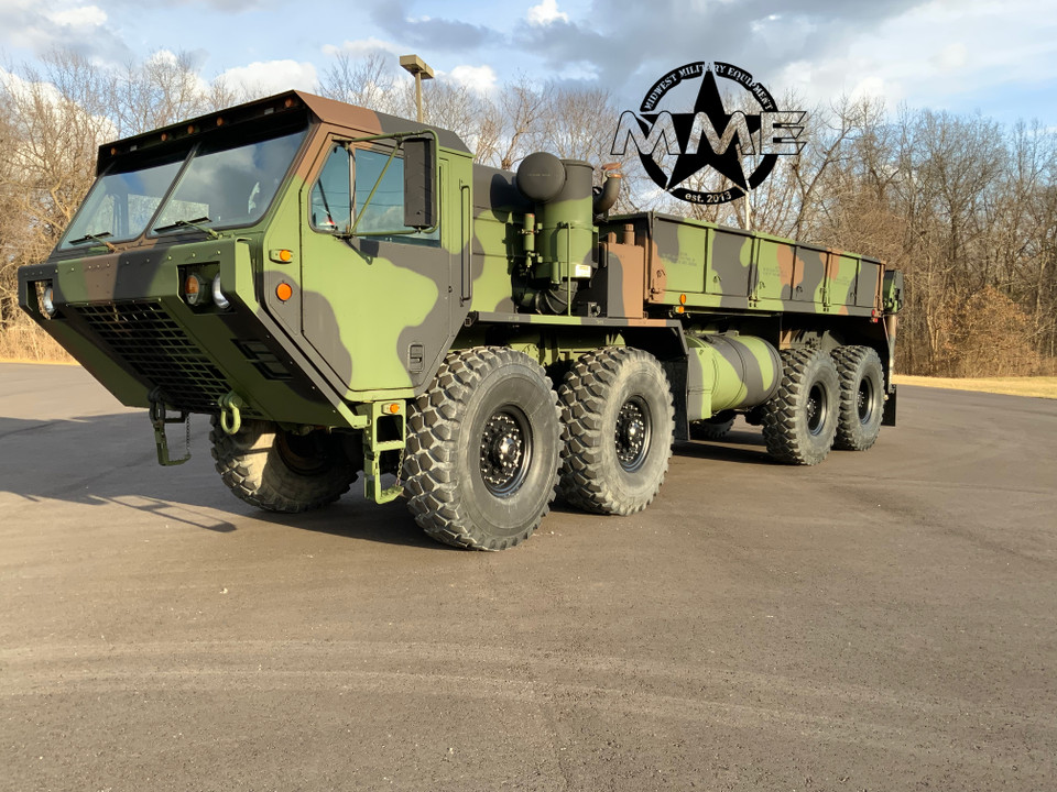 1991 M985 Oshkosh HEMTT 8X8 Truck With Material Handling Crane