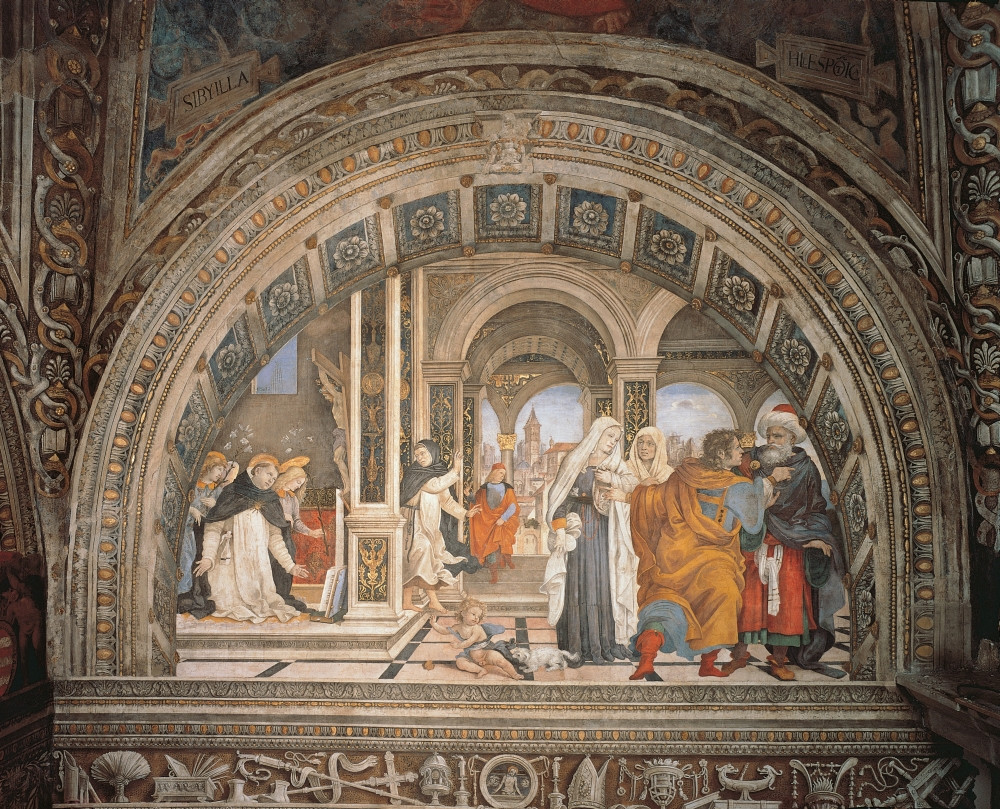 Scene From The Life Of St Thomas Aquinas Miracle Of The Crucifix Poster ...