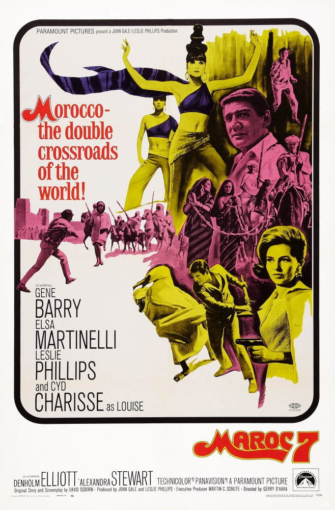 Maroc 7 Us Poster Art Top Bare Midrift: Elsa Martinelli; Top Right ...
